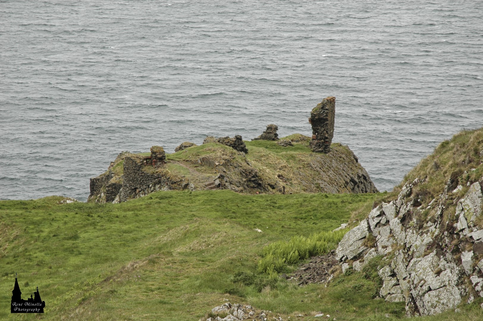 Fast Castle, Dowlaw, Berwickshire, Schottland